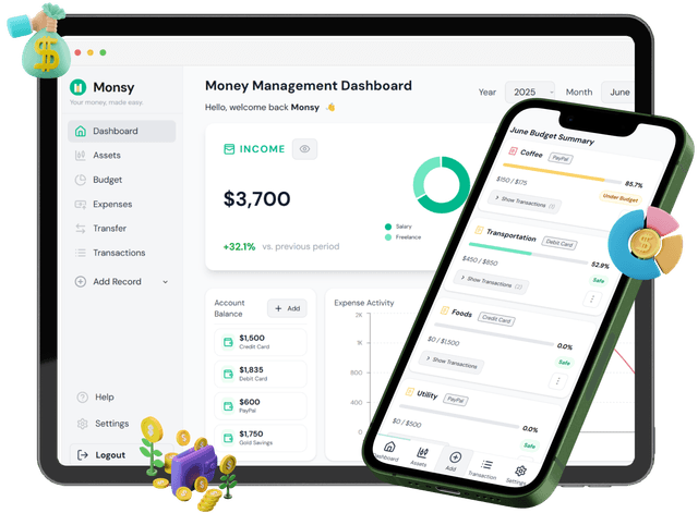 Monsy.app: Money Management, Budgeting, Net Worth, and Expense Tracker